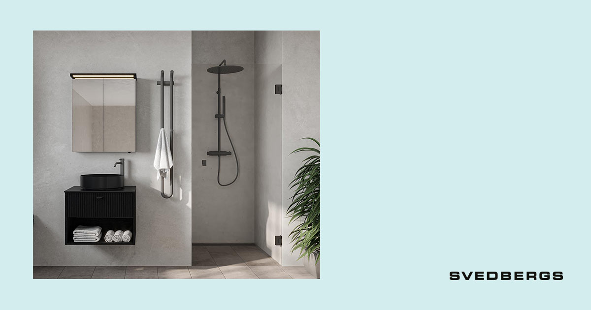 Svedbergs Badrum - Badrumsinredning i Blyertssvart | Inspiration