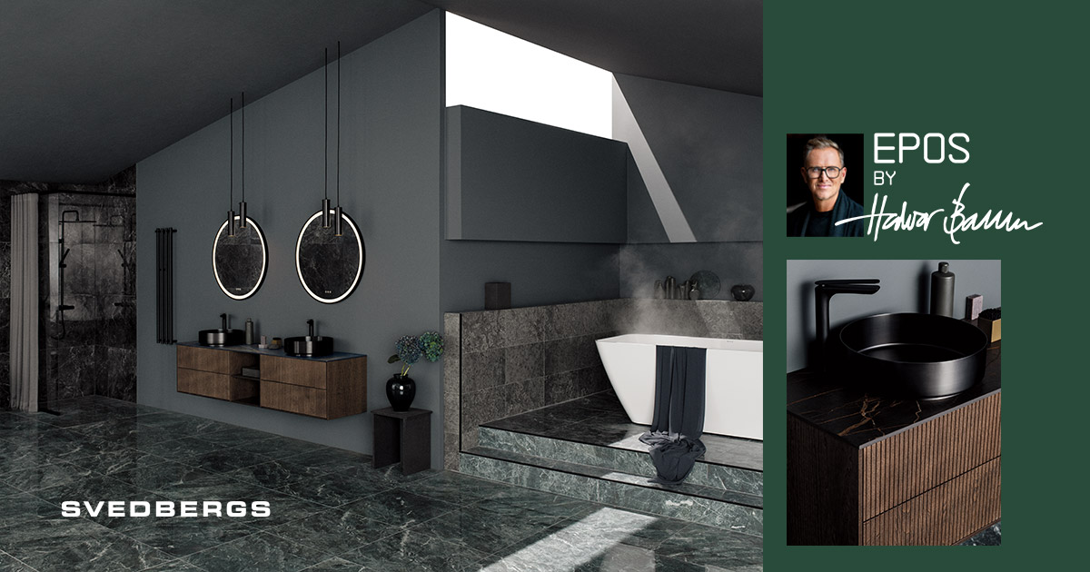 Svedbergs Badrum - Epos | Exklusivt tvättställsskåp med unik förvaring