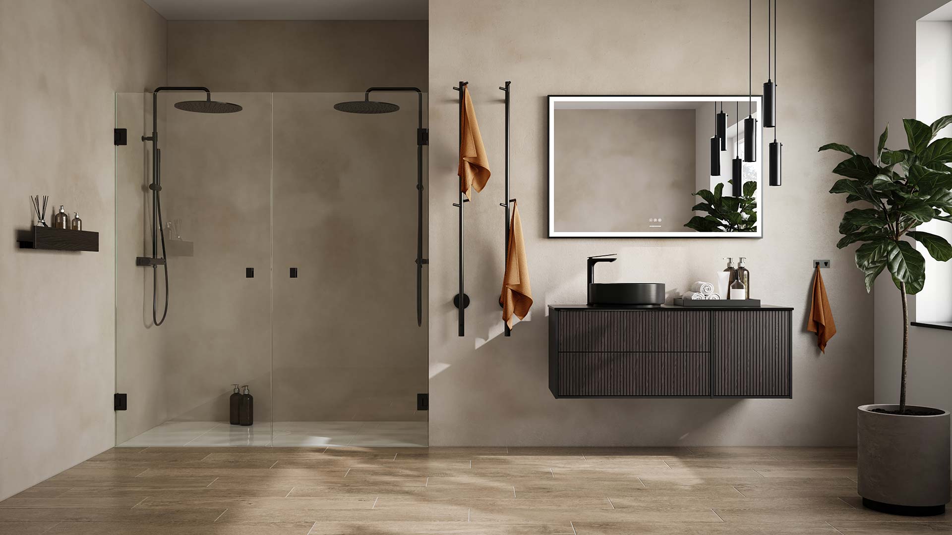 Svedbergs Badrum - Epos | Exklusivt tvättställsskåp med unik förvaring