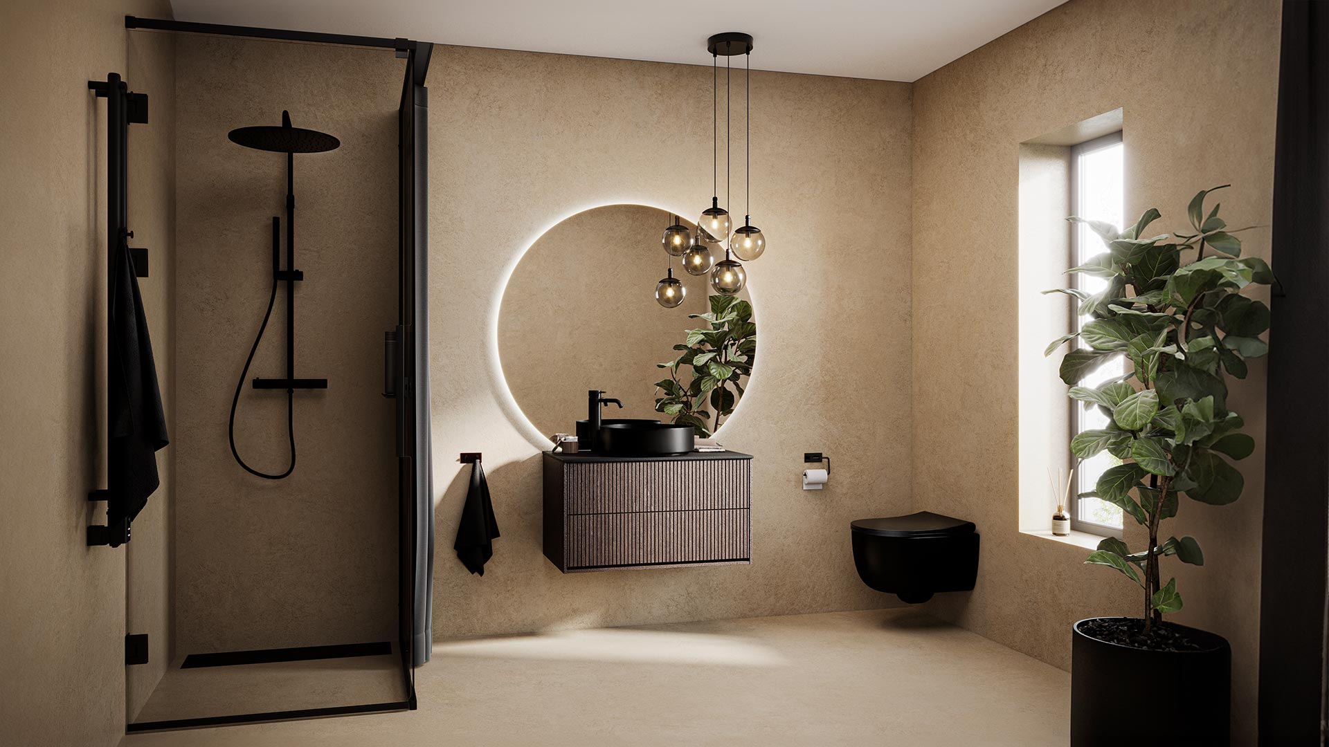 Svedbergs Badrum - Epos | Exklusivt tvättställsskåp med unik förvaring